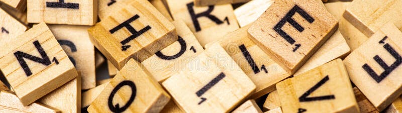 Scrabble Wood Letter Blocks Stock Photo - Image of words, squares: 2666556