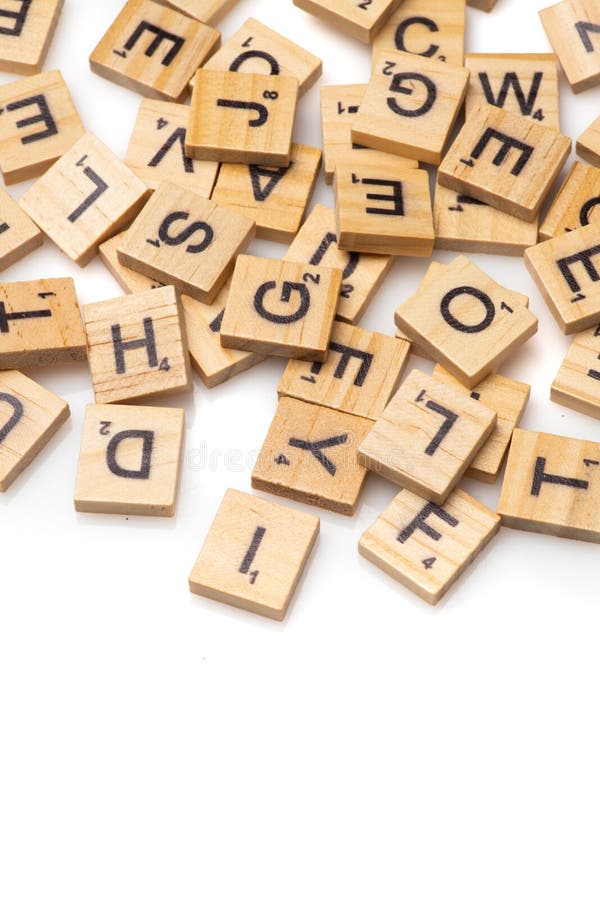 Scrabble Wood Letter Blocks Stock Photo - Image of words, squares: 2666556