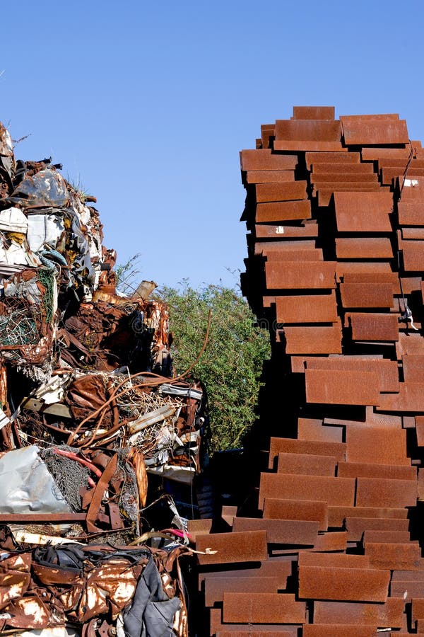 Metal Scrap Heap stock photo. Image of steel, cobble, dump - 5884472