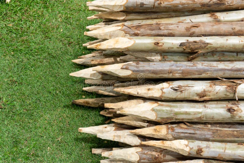 A Heap of Shape Wooden Scaffolder Materials for Support Constructor in ...