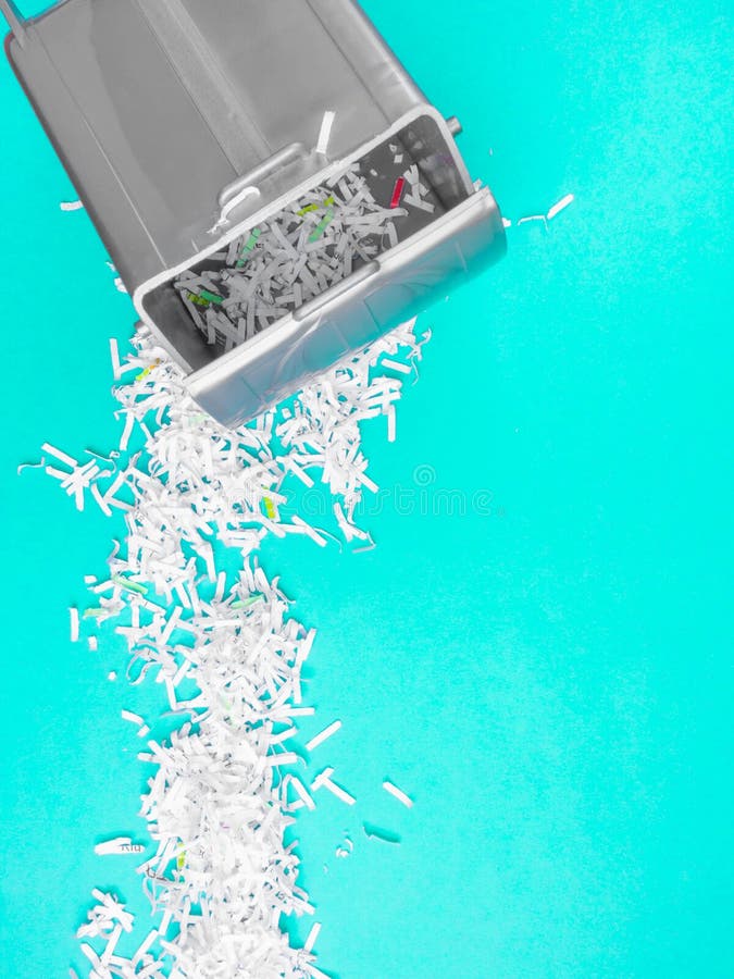 Heap of Shredded Paper in Trash Stock Photo - Image of document ...