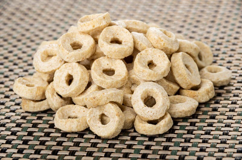 Heap of of Oat Rings on Mat Stock Image - Image of meal, rings: 199025815