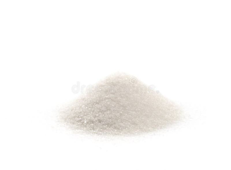 Heap of Sugar on White Background Isolated - Image Stock Photo - Image ...