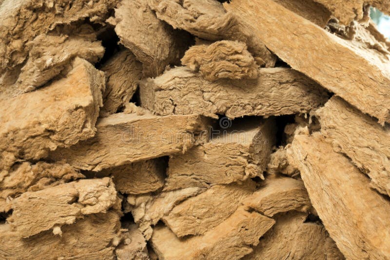 Heap of Thermal Insulation Material As Background, Closeup Stock Photo ...