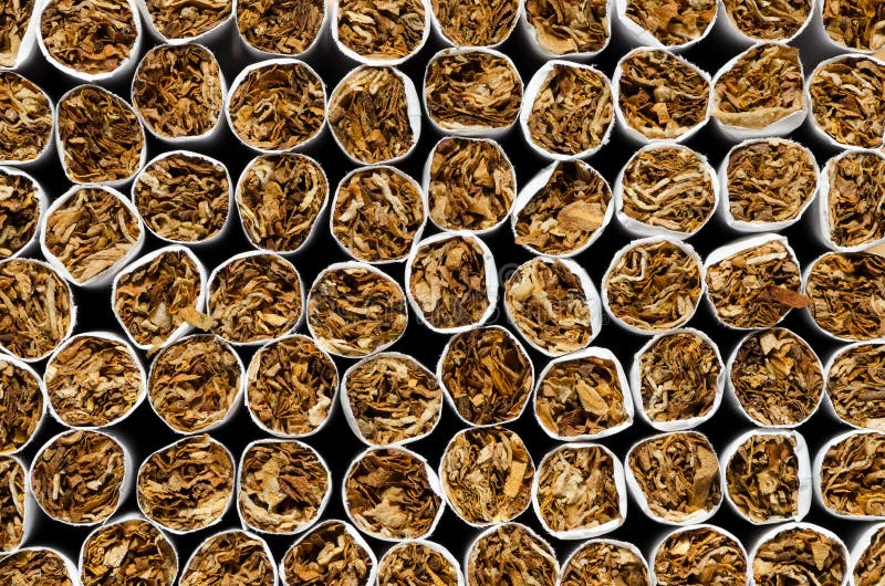 Heap of Tobacco Cigarettes Stack Background Texture Stock Photo - Image ...