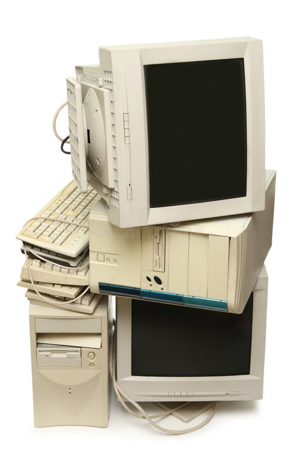 Old computers stock photo. Image of equipment, monitor - 8534724