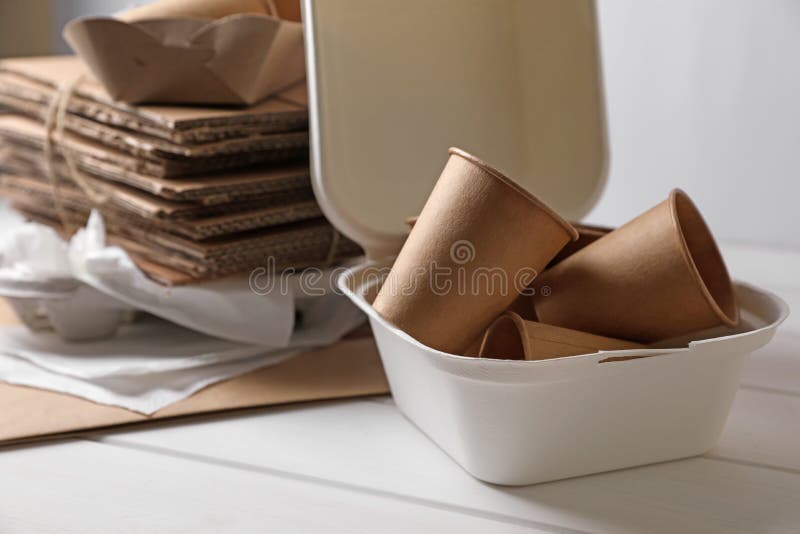 Heap of Waste Paper Isolated on White Stock Photo - Image of background ...