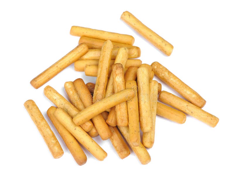 Heap of Wheat Bread Sticks with Spices Stock Image - Image of dinner ...