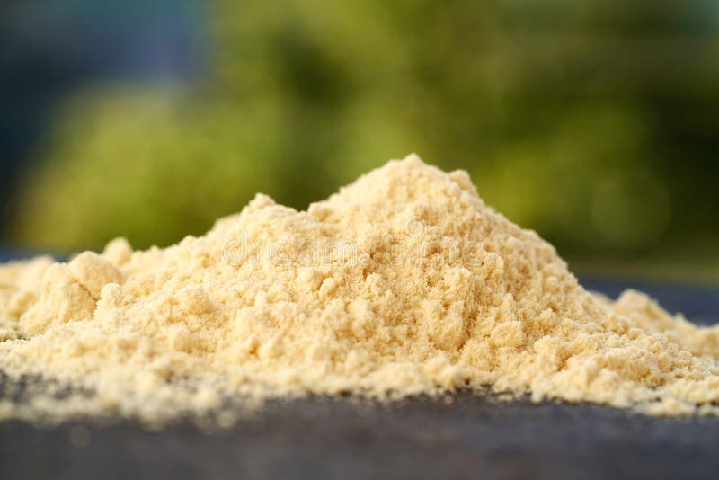 A Heap of Whey Protein Powder - Nutritional Supplement Outdoors Stock ...