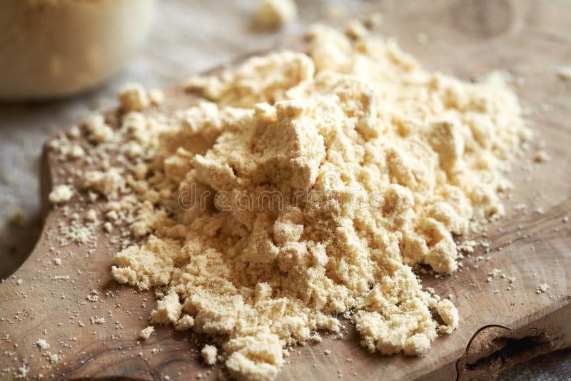 A Heap of Whey Protein Powder on a Table Stock Photo - Image of ...