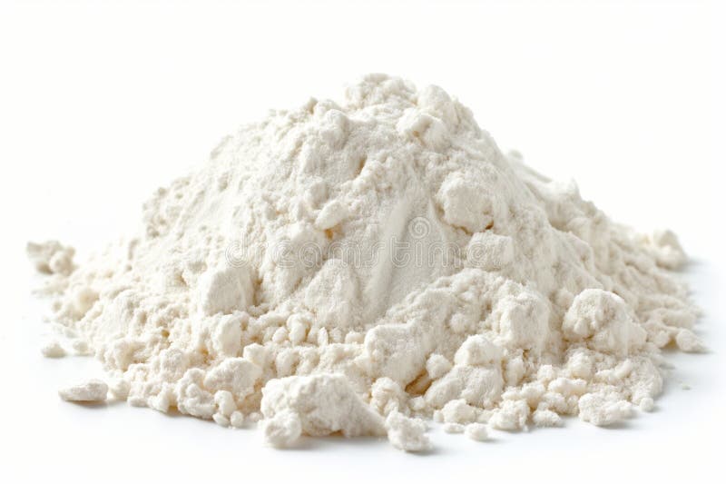 Heap of White Powder on White Background Stock Image - Image of ...