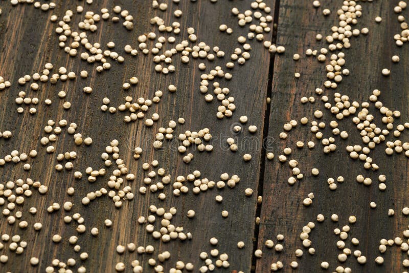 Heap of White Quinoa Seeds - Chenopodium Quinoa Stock Image - Image of ...