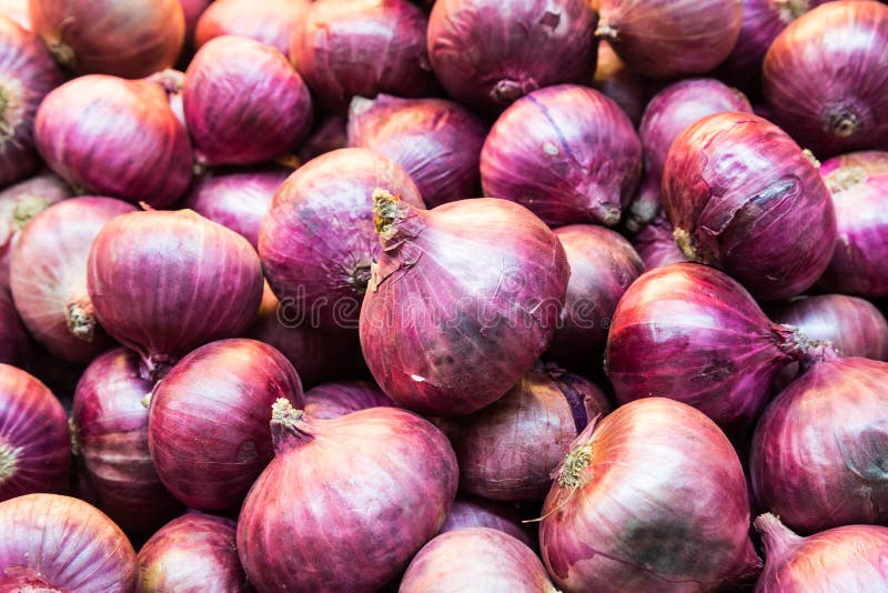 Heaps of Fresh Red Onion Bulb Stock Image - Image of natural, heap ...