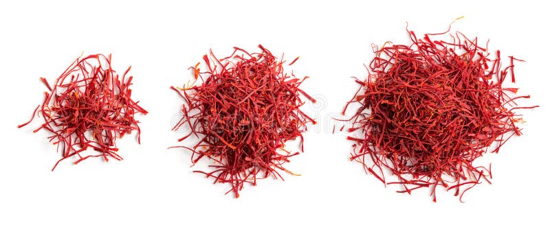 High Quality Saffron Threads from Top View Stock Photo - Image of ...