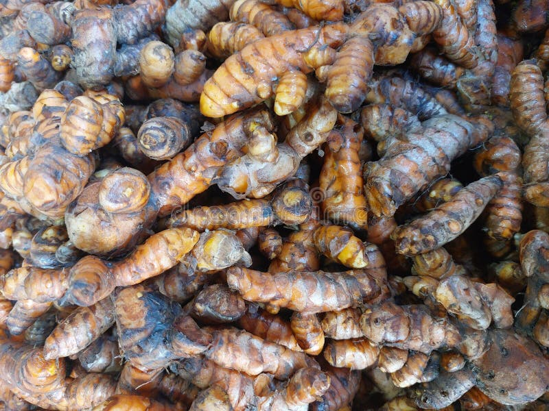 Heaps of Turmeric Being Sold in Traditional Markets Stock Photo - Image ...