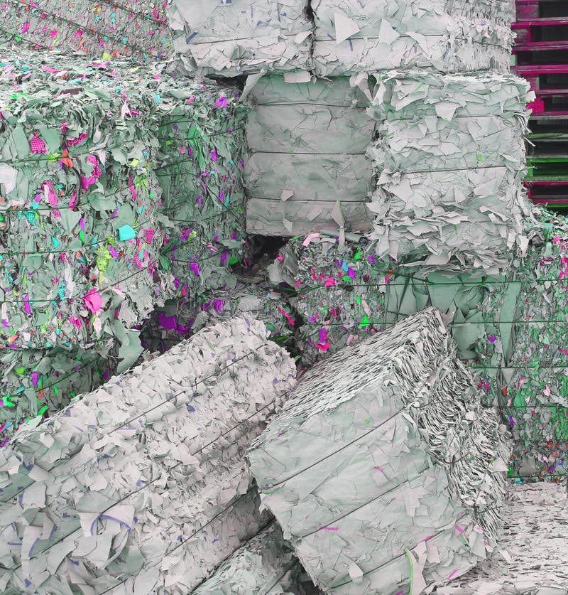 Heaps of Waste Paper in the Paper Mill Stock Image - Image of soaked ...