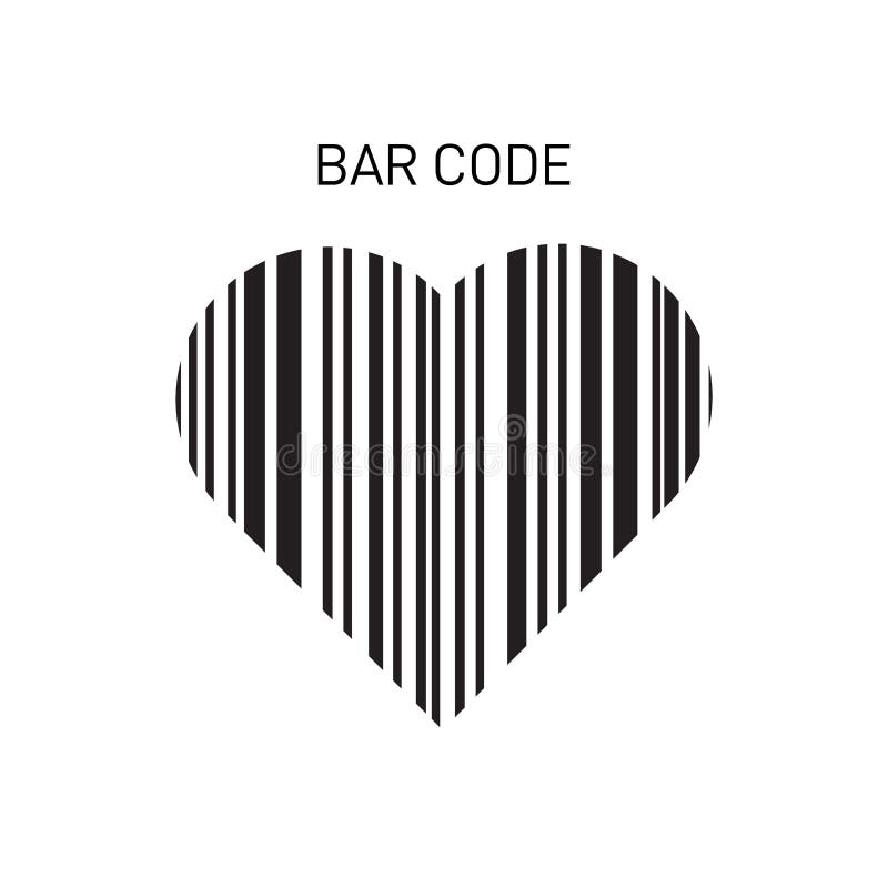 Hear Bar Code Shape. Scanning Bar Code. Vector Illustration. Stock ...