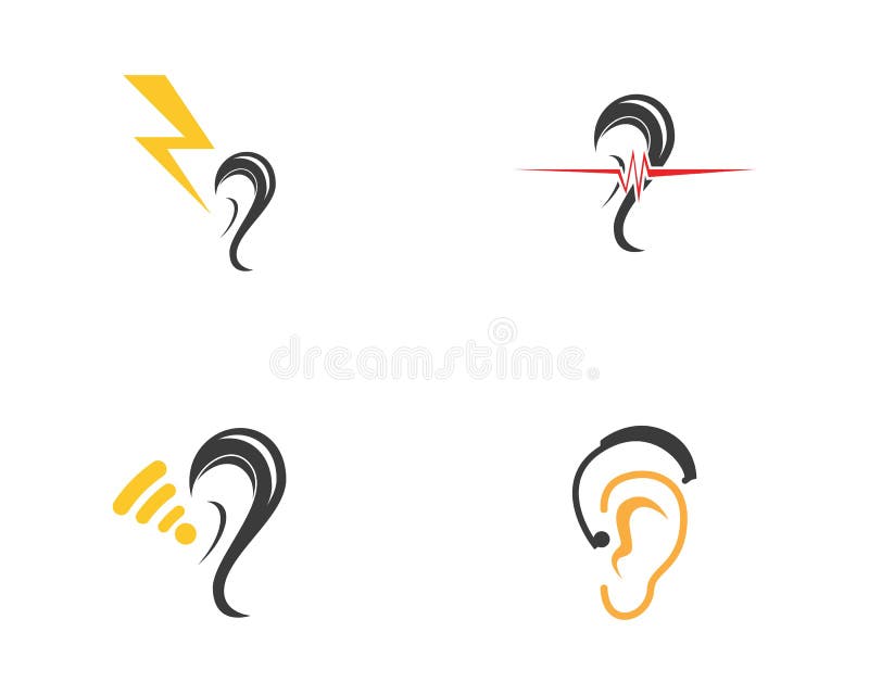 Hear Icon Logo Design Vector Illustration Stock Vector - Illustration ...