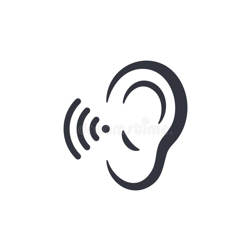 Hear Logo Template Icon stock illustration. Illustration of anatomy ...