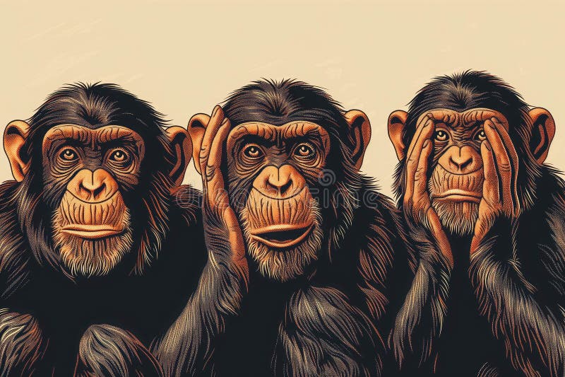 Hear No Evil, Speak No Evil, See No Evil (Three Wise Monkey ...