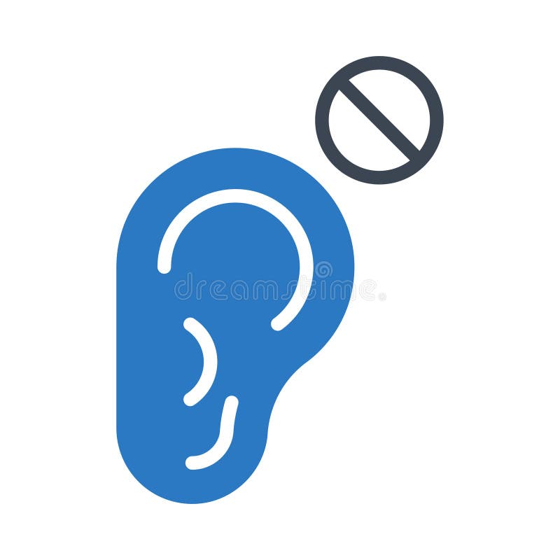 Hear Glyph Colour Vector Icon Stock Vector - Illustration of icon ...
