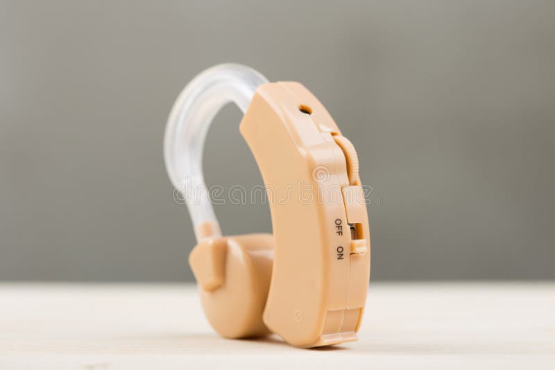 Hearing Aid Close-up on a Abstract Background Stock Photo - Image of ...