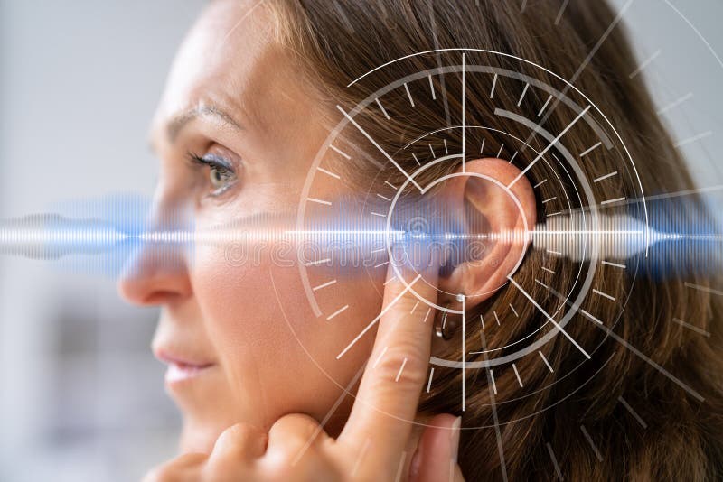 Hearing Aid for Deaf Handicapped Man Stock Photo - Image of help ...