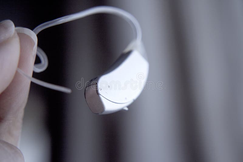 Hearing Aid for Deaf People Stock Image - Image of healthcare ...