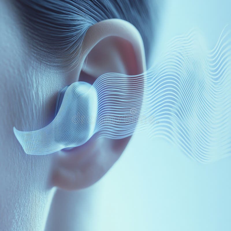 Hearing Aid Enhancing Sound for Clearer Hearing Stock Photo - Image of ...
