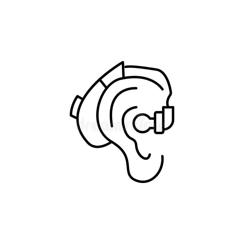 Hearing Sense icon stock vector. Illustration of hearing - 76695998