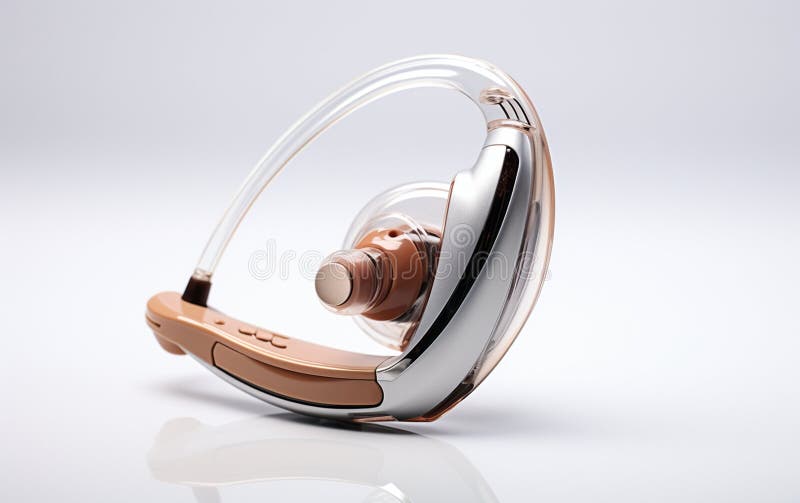 Hearing Aid Machine on a White Background -Generative Ai Stock ...