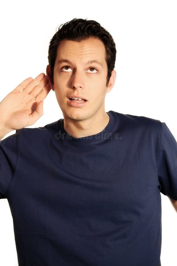 Hearing business man stock photo. Image of model, athletic - 2931528