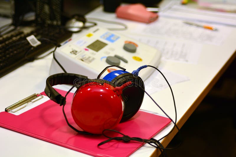 Hearing check equipment stock photo. Image of human, health - 43063760