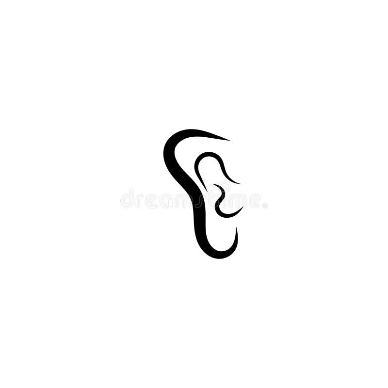 Hearing Logo Template stock vector. Illustration of head - 209412597