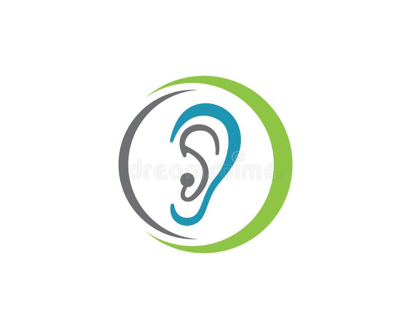 Hearing Logo Template stock illustration. Illustration of graphics ...