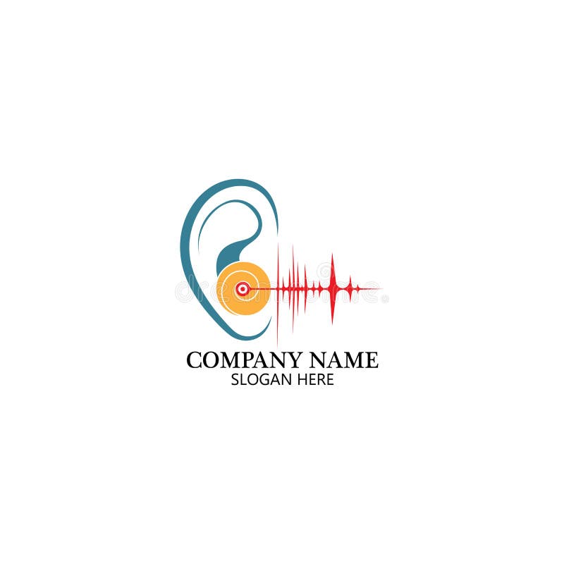 Hearing Logo Template stock vector. Illustration of sign - 172269968