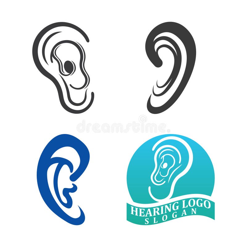 Hearing logo template stock vector. Illustration of sense - 274089217