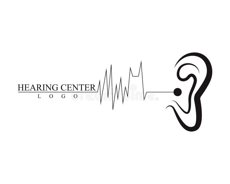 Hearing Logo Template Vector Icon Stock Illustration - Illustration of ...
