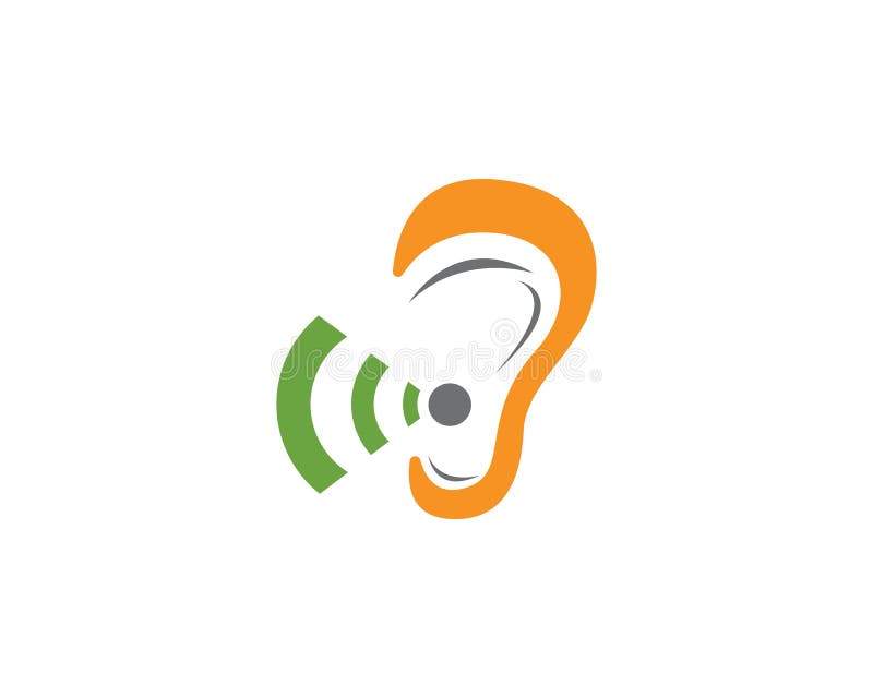 Hearing Logo Template Vector Icon Stock Vector - Illustration of ...