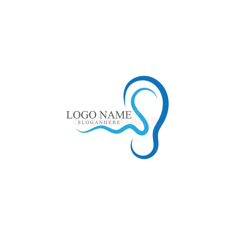 Hearing Logo Template Vector Icon Design. Stock Vector - Illustration ...