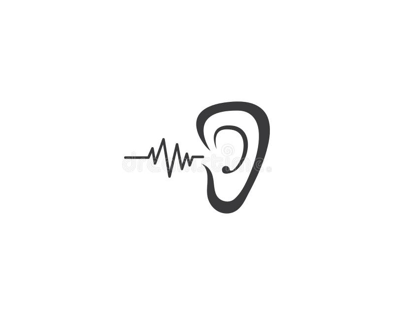 Hearing Logo Template Vector Icon Illustration Stock Vector ...