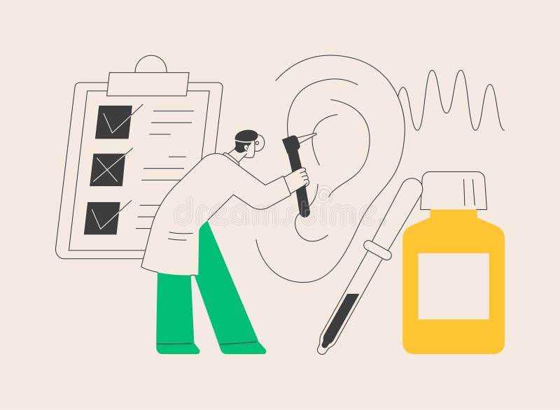 Hearing Screening Abstract Concept Vector Illustration. Stock Vector ...