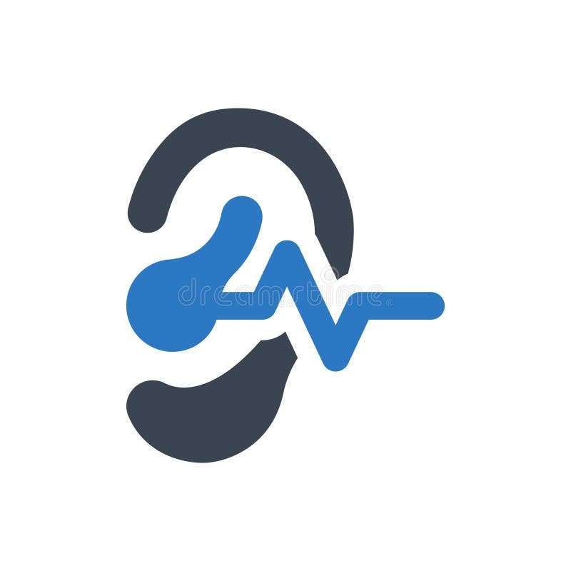 Hearing sound icon stock vector. Illustration of illustrations - 254772109