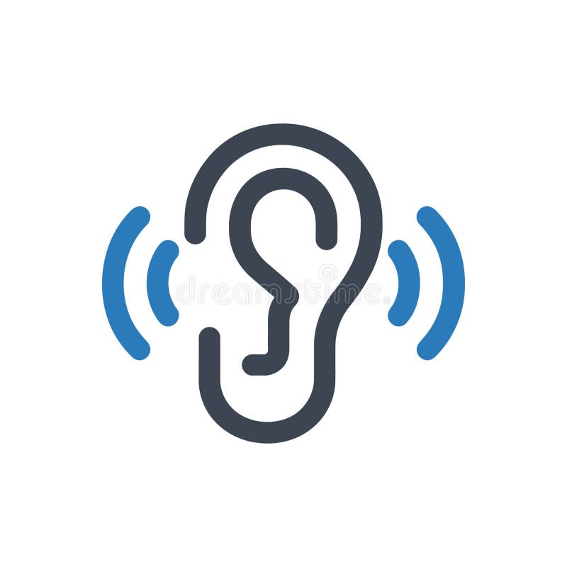Hearing Sound Icon stock illustration. Illustration of sound - 361911214
