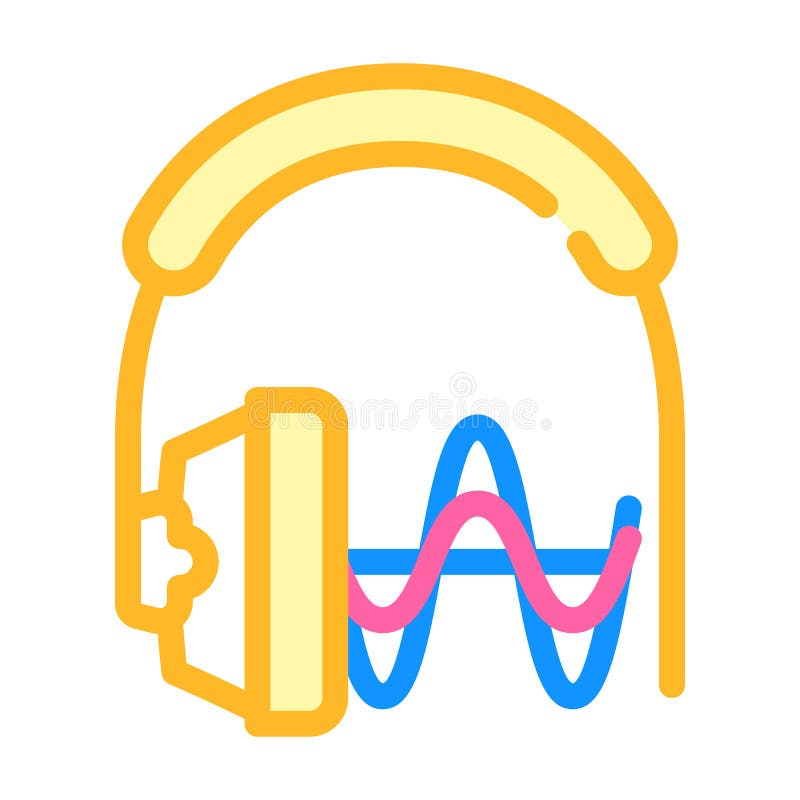 Hearing Testing Equipment Color Icon Vector Illustration Stock Vector ...