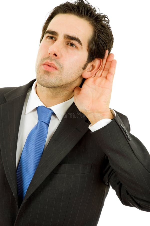 Hearing stock image. Image of isolated, face, corporate - 34108507