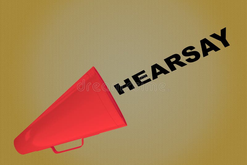HEARSAY - Information Concept Stock Illustration - Illustration of ...