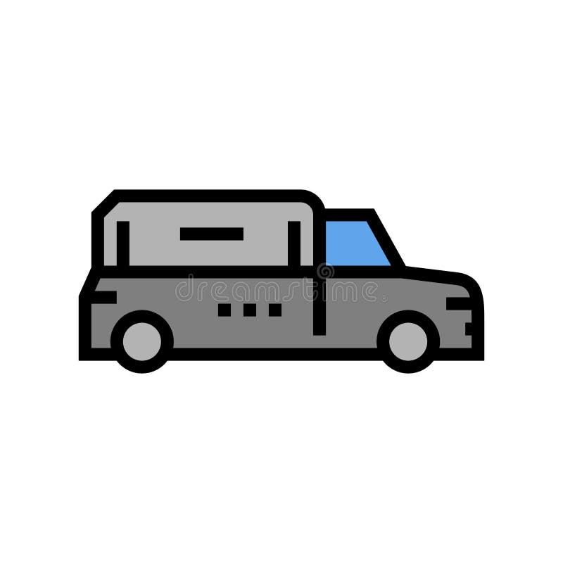 Hearse Car Color Icon Vector Isolated Illustration Stock Illustration ... Hearse Car Color Icon Vector Isolated Illustration Stock Illustration ...