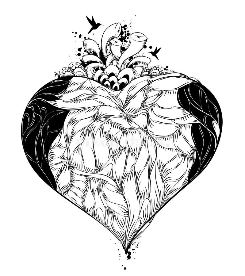 Symbols Hands Bone Love Wedding. Stock Illustration - Illustration of ...