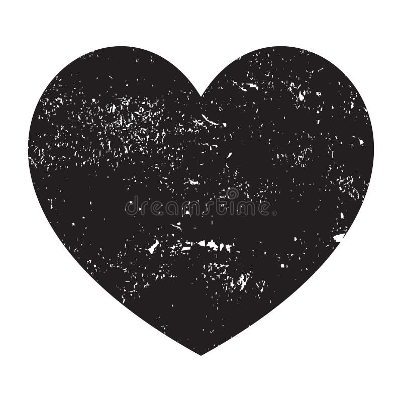 Grunge Heart Vector Illustration Stock Vector - Illustration of holiday ...